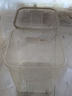 Clear plastic storage container, Furniture & Home Living, Home ...