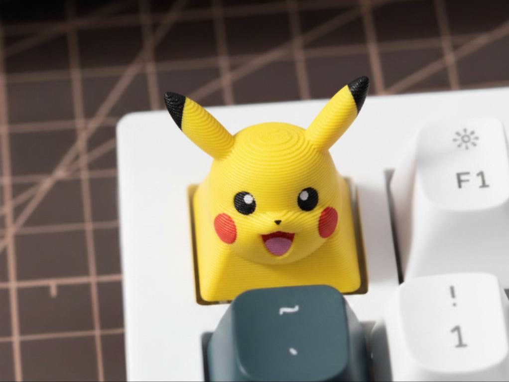 Custom Pikachu Artisan Keycap for mechanical Keyboards, Computers ...