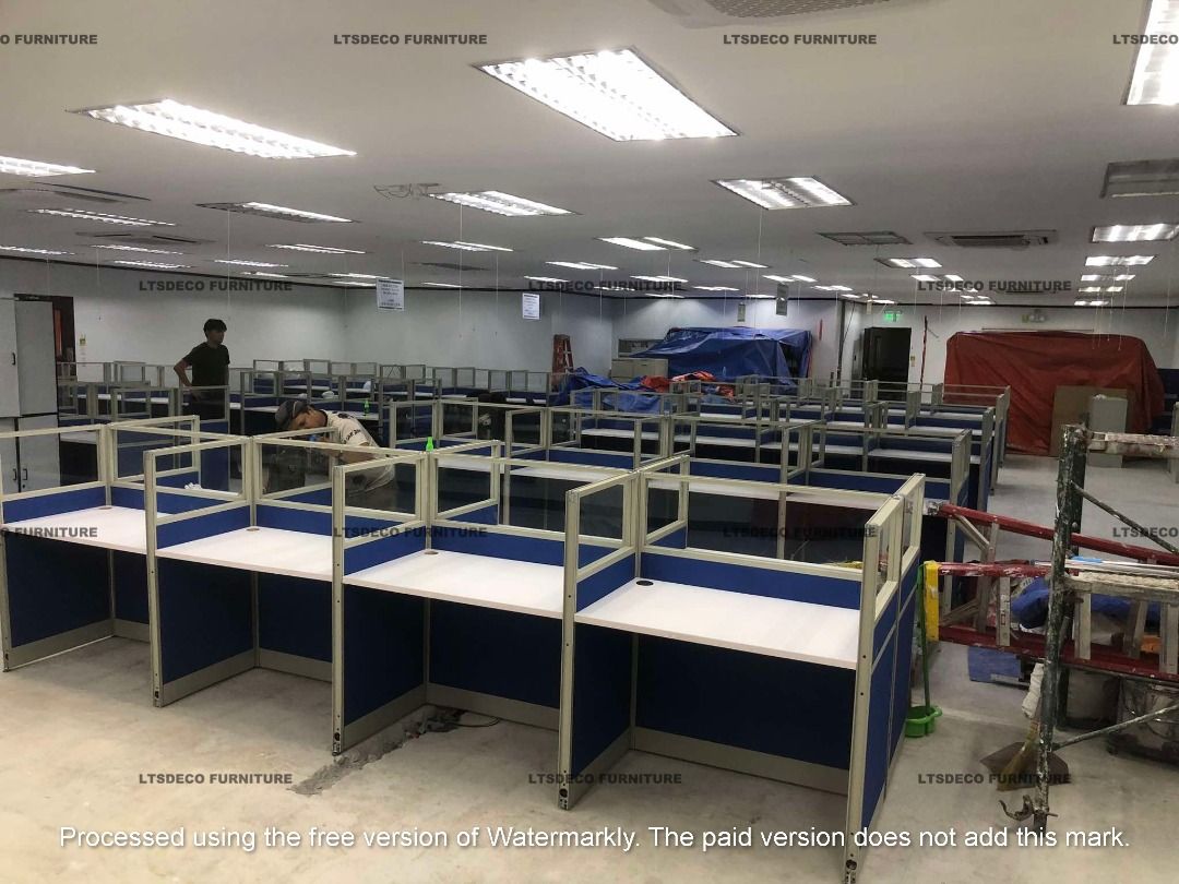 CUSTOMIZED WORKSTATION TABLE DESK OFFICE PARTITION FURNITURES ...