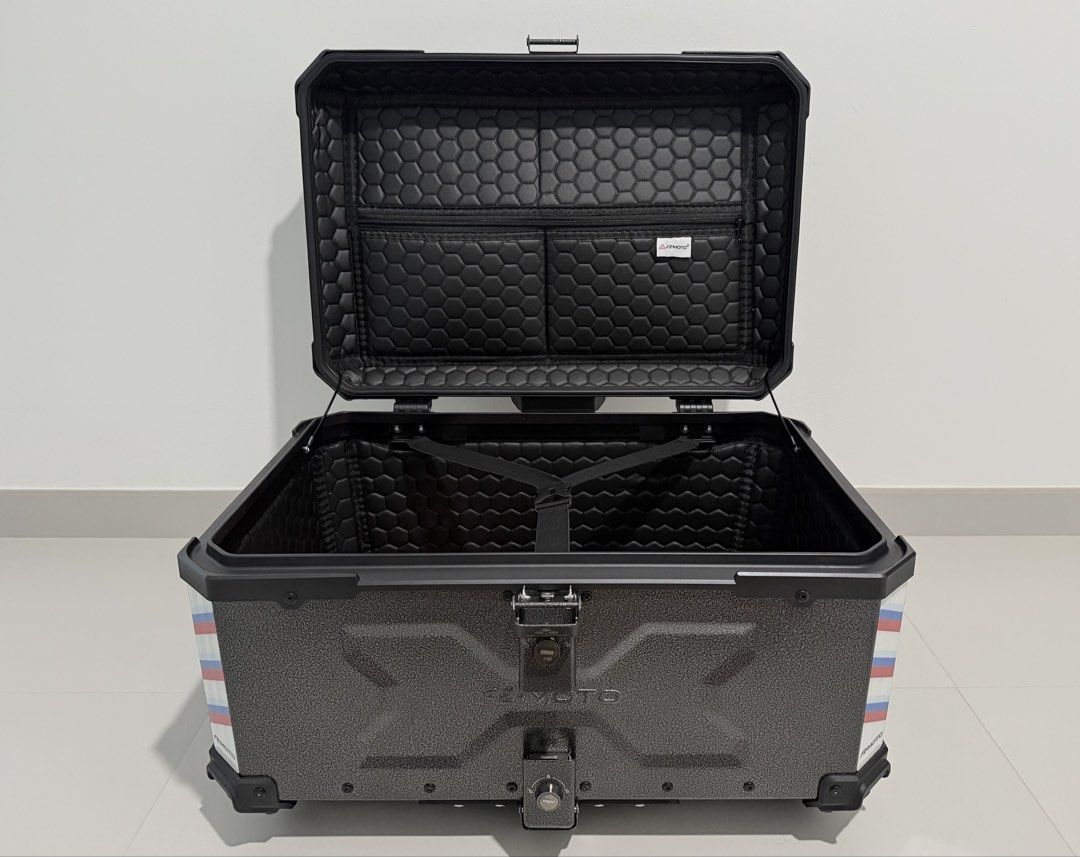 F2-MOTO Motorcycle 65L Aluminum Top Box / Case, Motorcycles, Motorcycle ...