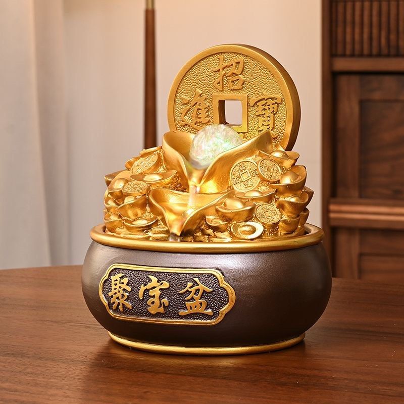 Feng Shui Lucky Wealth Water Fountain, Furniture & Home Living, Home ...