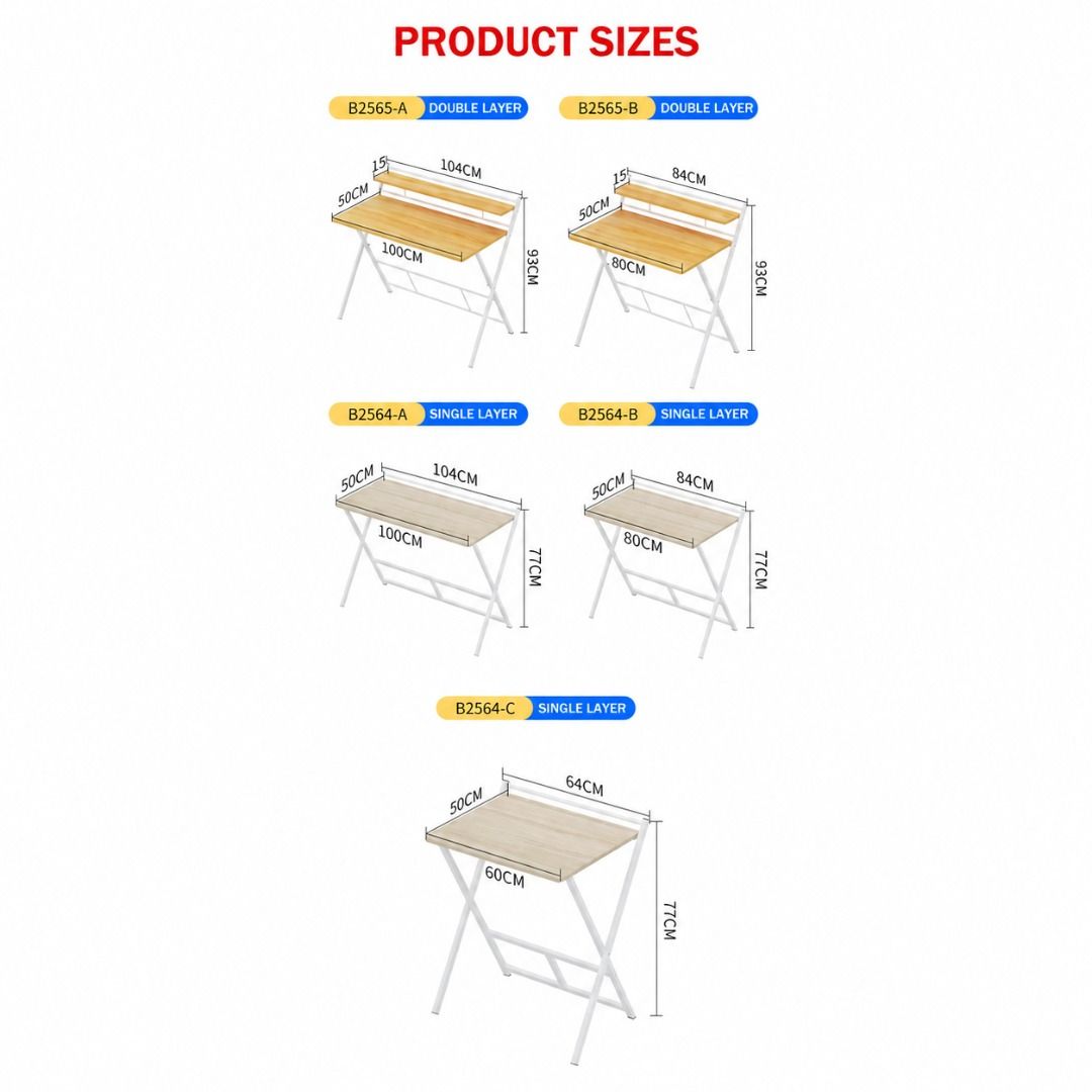 Foldable Study Desk | Space Saving Computer Table | Foldable Laptop ...