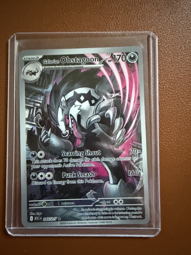 Galarian Obstagoon Ascended Heroes, Hobbies & Toys, Toys & Games on ...