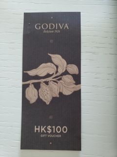 GODIVA HK$100 禮券, 門票＆禮券, 現金券、兌換券、禮券 - Carousell