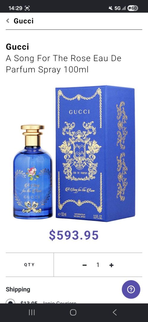 Gucci The Alchemist's Garden A Song For The Rose 100ml Perfume Limited ...