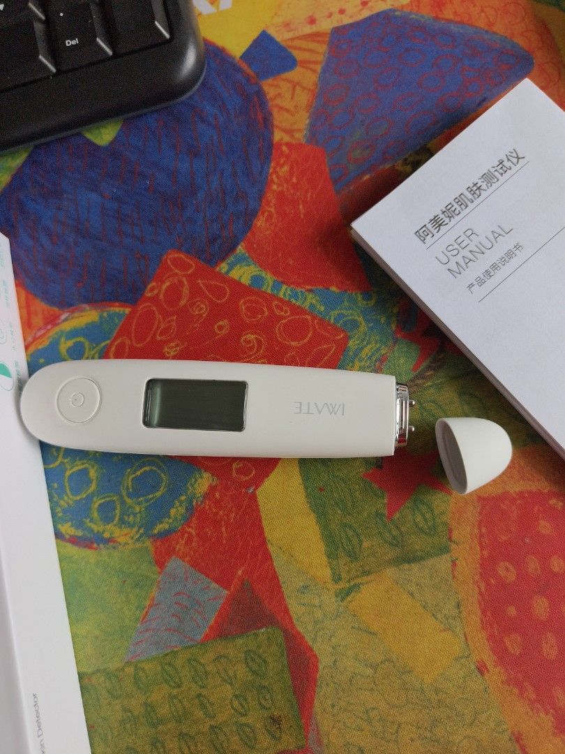 IMATE Skin Analyzer Moisture Oil Tester Meter, Beauty & Personal Care ...