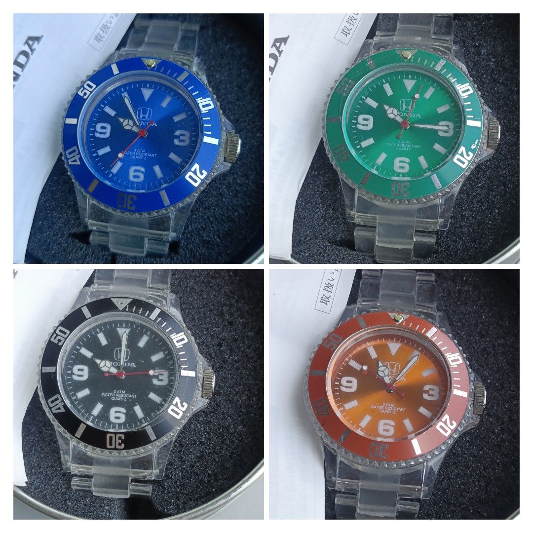 Jam Honda Quartz Watch - New Rare Coloring, Men's Fashion, Watches ...
