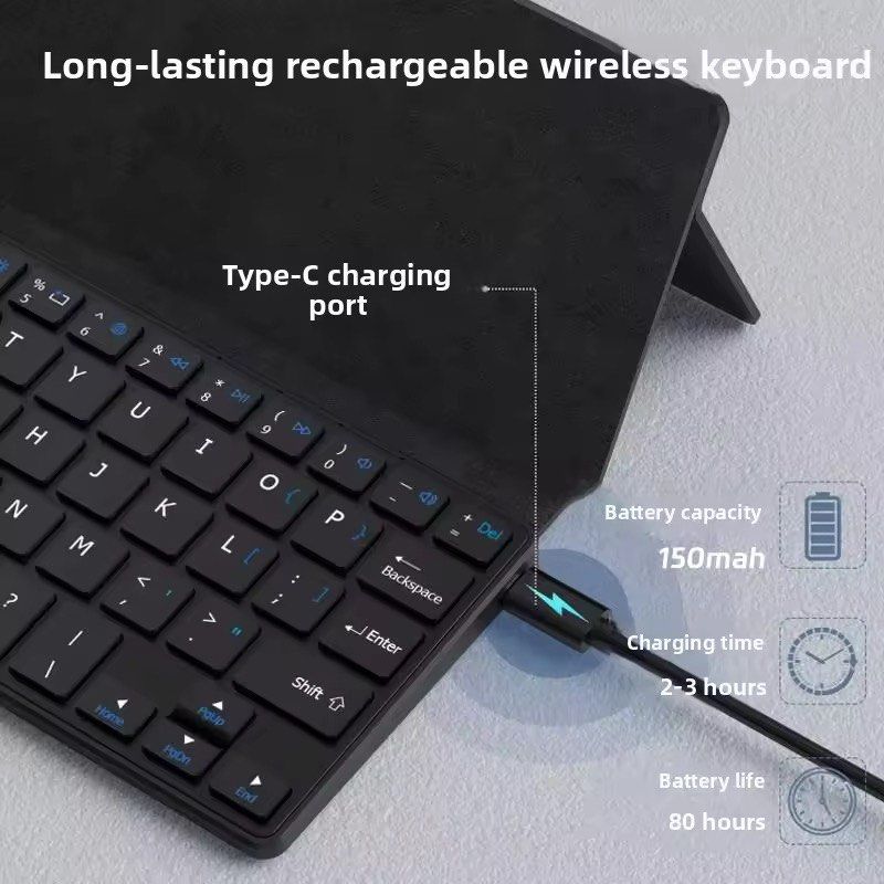 JOMAA | Foldable Bluetooth Keyboard,Portable Wireless Keyboard, Ultra ...