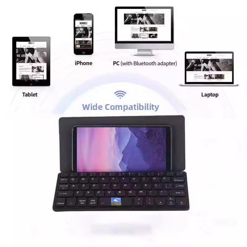 JOMAA | Foldable Bluetooth Keyboard,Portable Wireless Keyboard, Ultra ...