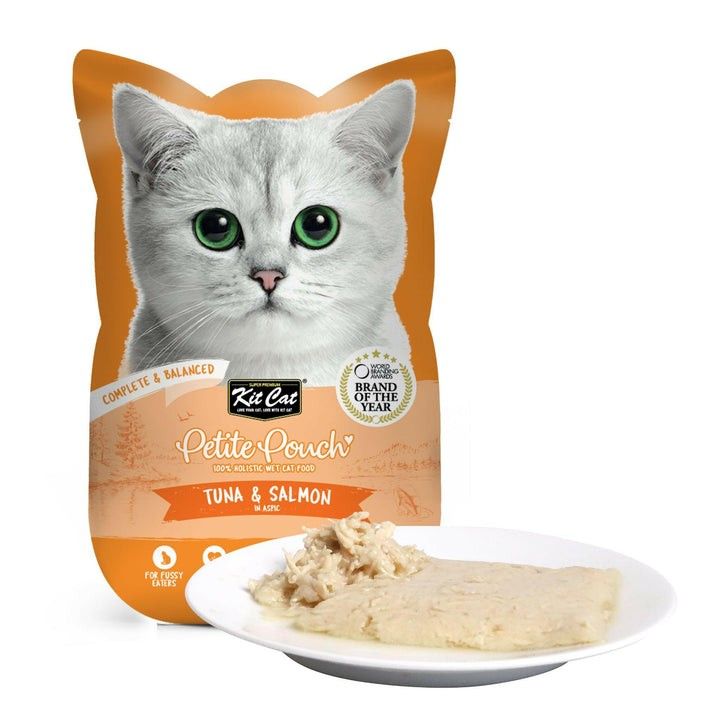 Kit Cat Petite Pouch Tuna & Salmon Cat Food, Pet Supplies, Pet Food on ...