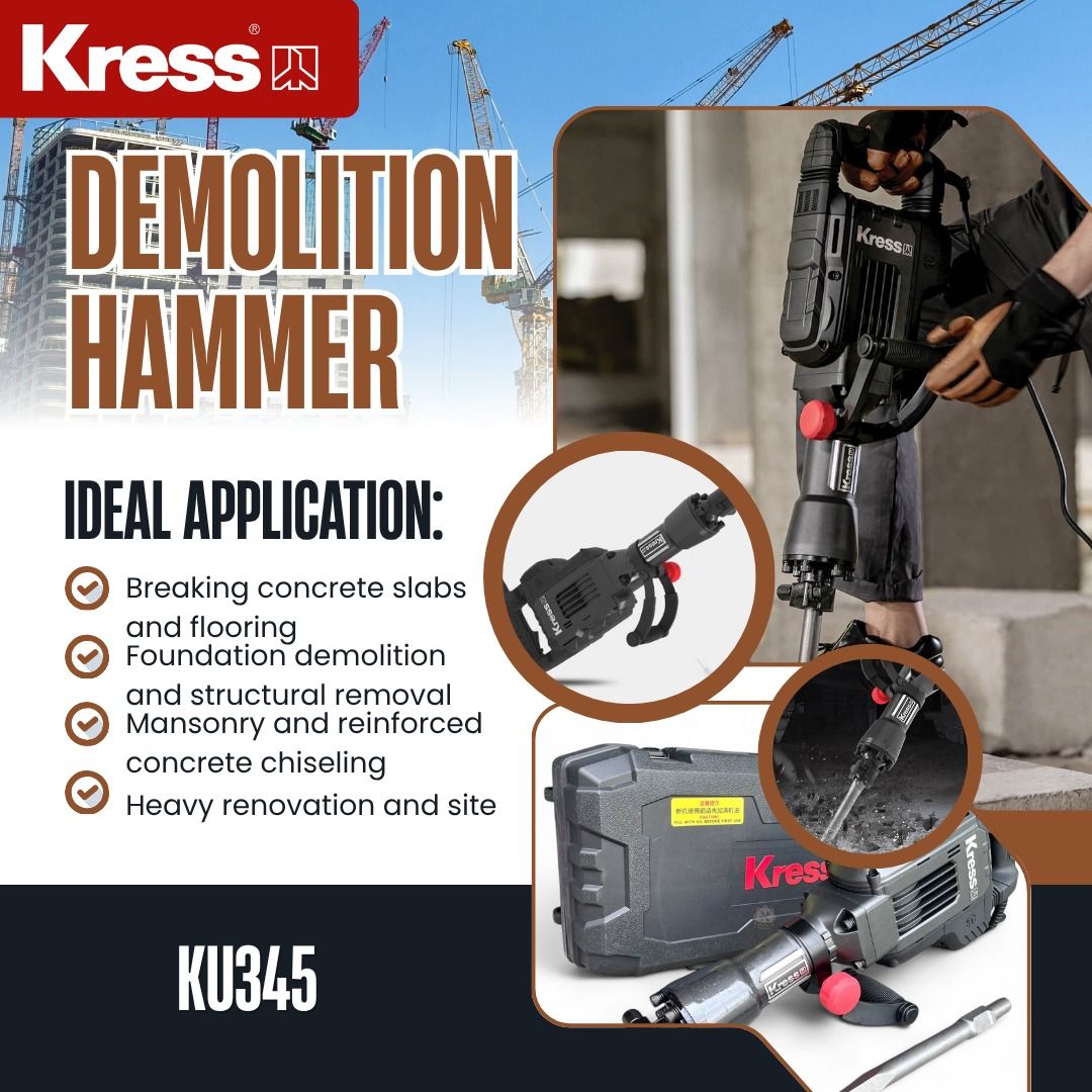 Kress Demolition Hammer KU345, Commercial & Industrial, Construction ...