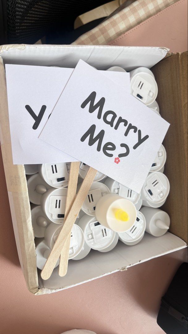 LED Candles for Proposal, 傢俬＆家居, 燈飾及風扇, 燈飾 - Carousell