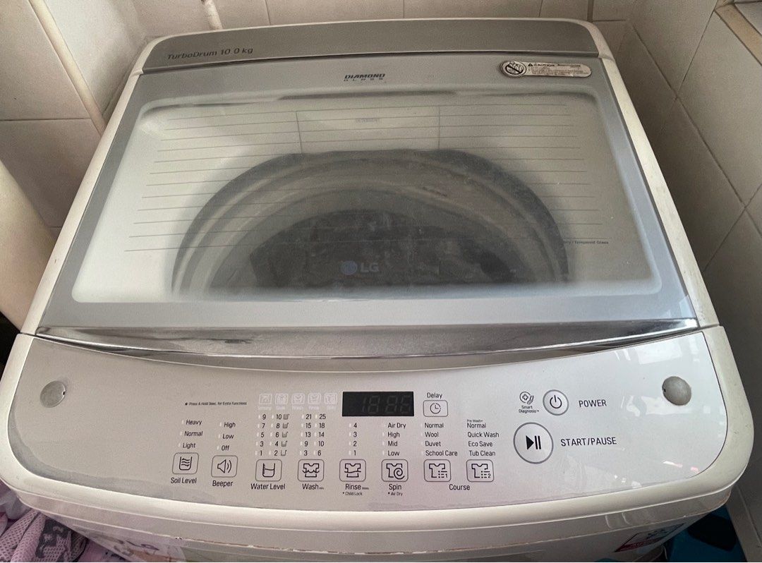 LG 10kg Top Load Washing Machine, TV & Home Appliances, Washing ...