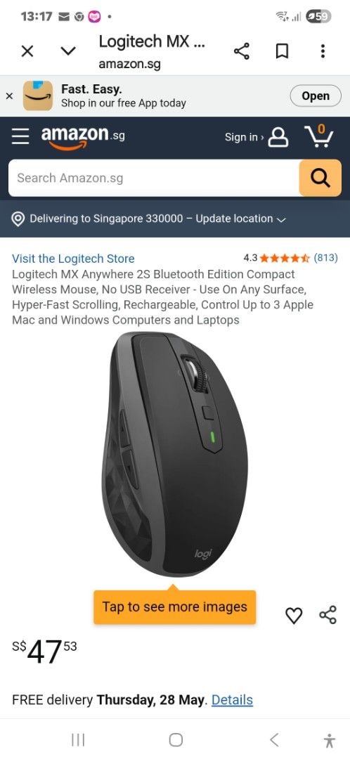 Logitech MX Anywhere 2S Bluetooth Mouse, Computers & Tech, Parts ...