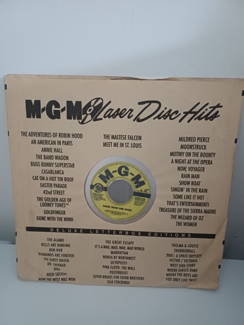 MGM Laser Disc Hits - Classic Movie Soundtracks, Hobbies & Toys ...