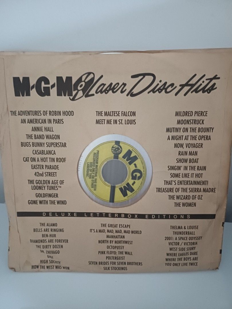 MGM Laser Disc Hits - Classic Movie Soundtracks, Hobbies & Toys ...