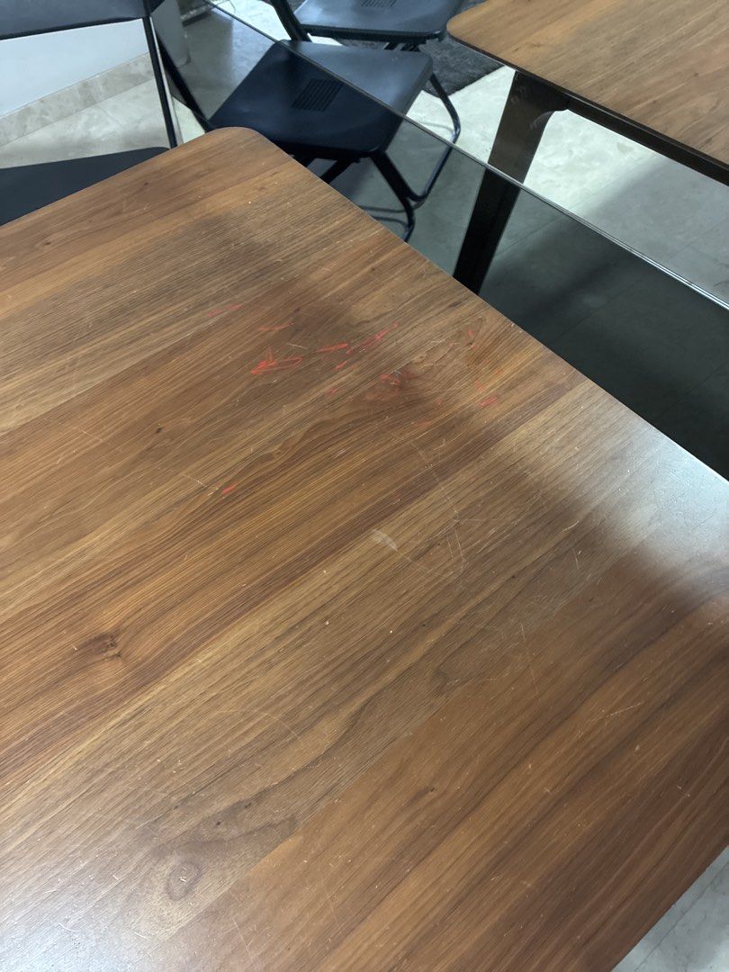Modern Wooden Dining Table - Solid Walnut, Furniture & Home Living ...