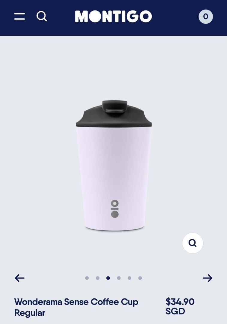 Montigo Wonderama Sense Coffee Cup Regular (Lavender / Wonderama Purple ...
