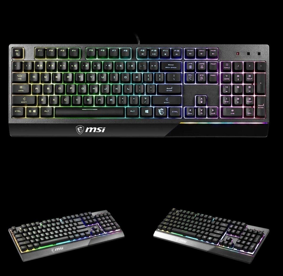 MSI Vigor GK30 Gaming Keyboard RGB Mechanical Membrane, Computers ...