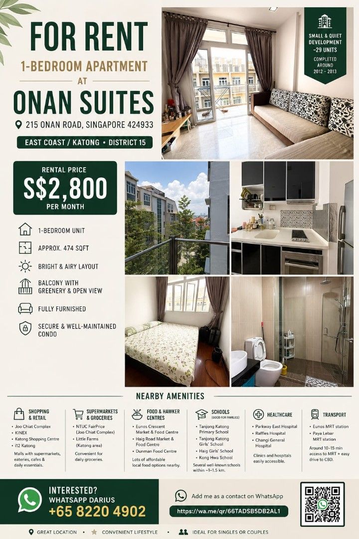 Onan Suites, Property, Rentals, Condos & ECs on Carousell