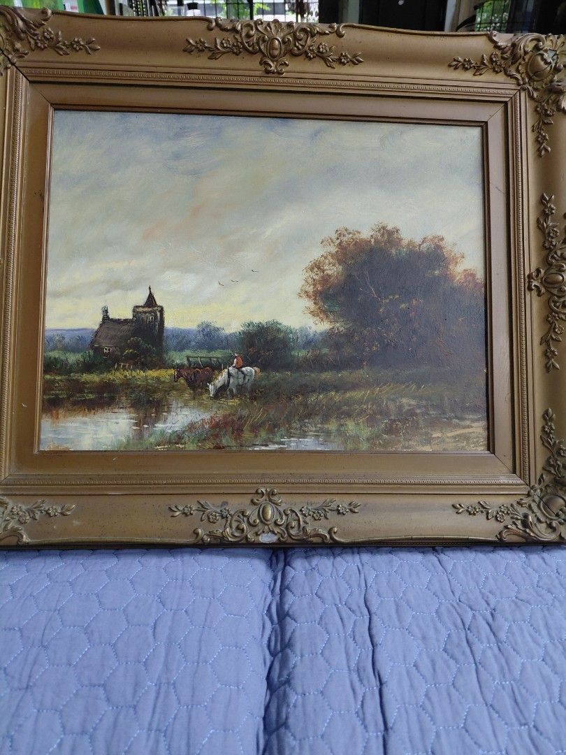 Original late 19th century oil painting, Furniture & Home Living, Home ...