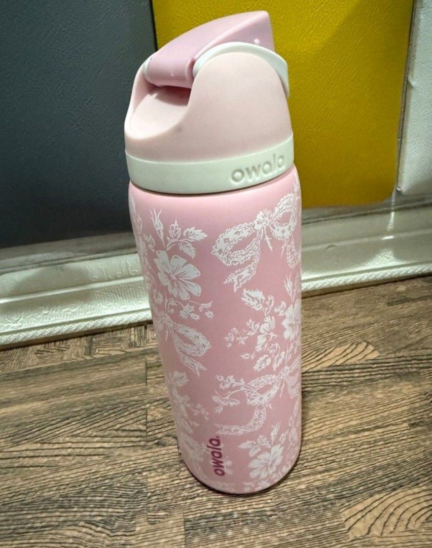 OWALA PINK FLOWER 32OZ, Kitchen & Appliances di Carousell