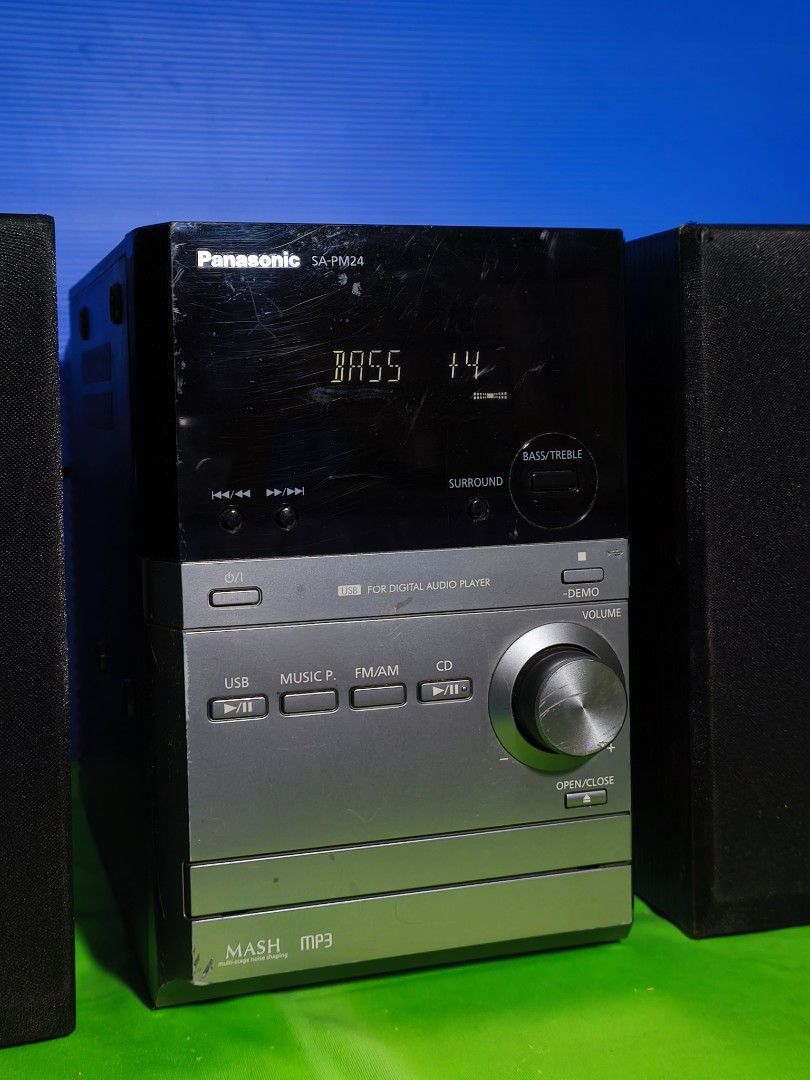 Panasonic Micro Hifi System. CD Player. Bookshelf Speaker, Audio ...