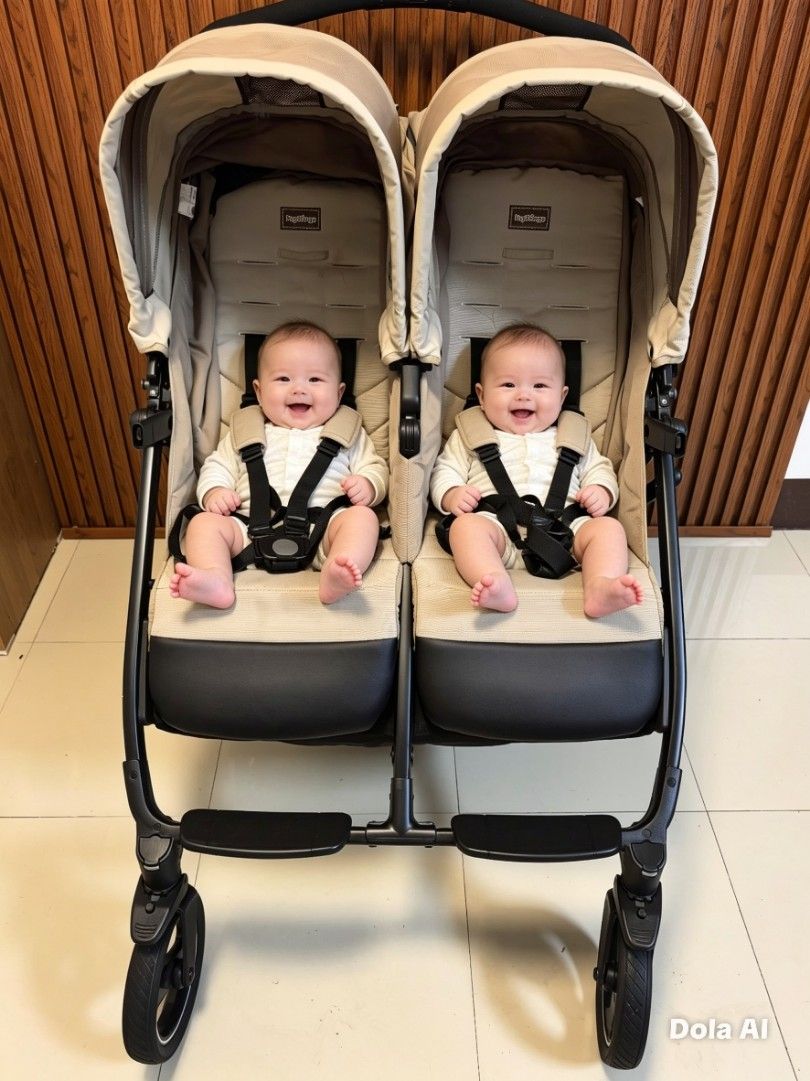Peg perego book for two double stroller, Babies & Kids, Going Out ...