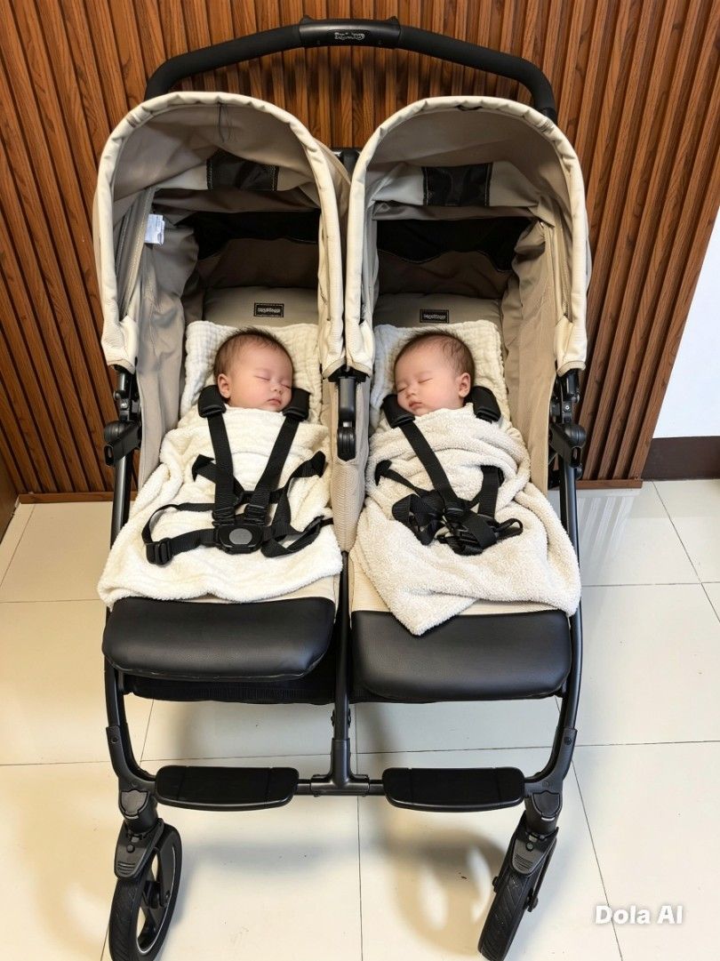 Peg perego book for two double stroller, Babies & Kids, Going Out ...