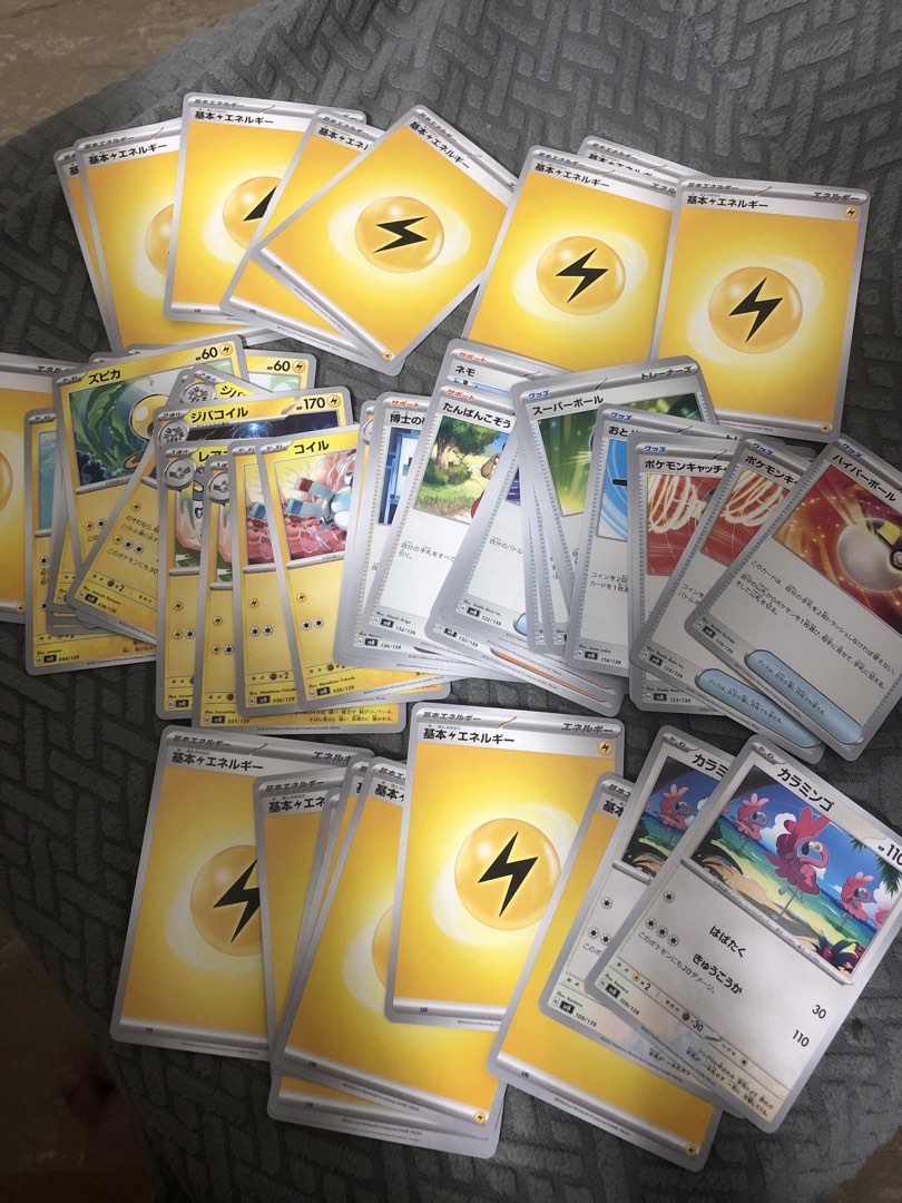 Pokemon Cards - Energy Cards and Assorted Japanese Cards, Hobbies ...