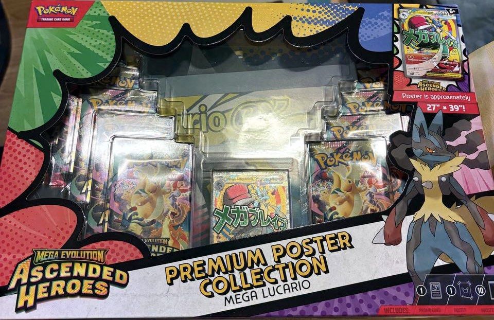 Pokemon Mega Lucario Premium Poster Collection, Hobbies & Toys, Toys ...