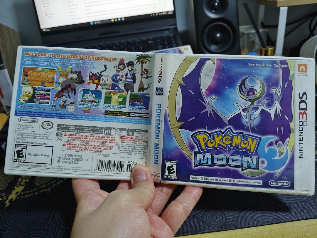 Pokemon Moon 3DS Game Cartridge CIB, Video Gaming, Video Games ...
