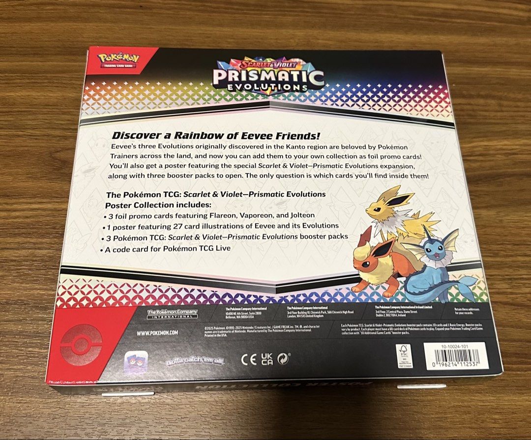 Pokemon Scarlet & Violet Prismatic Evolutions Poster Collection ...