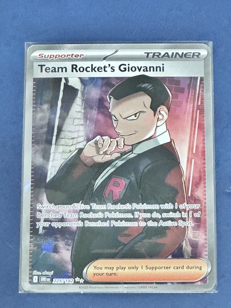 Pokemon TCG Trainer Card - Team Rocket's Giovanni, Hobbies & Toys, Toys ...