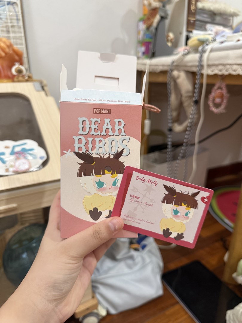 Pop Mart Dear Birds Baby Molly Plush Pendant Blind Box, Hobbies & Toys ...