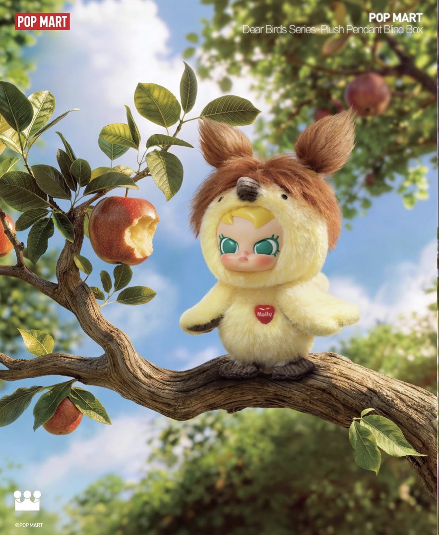POP MART Dear Birds Series Molly Plush Pendant Blind Box, Hobbies ...