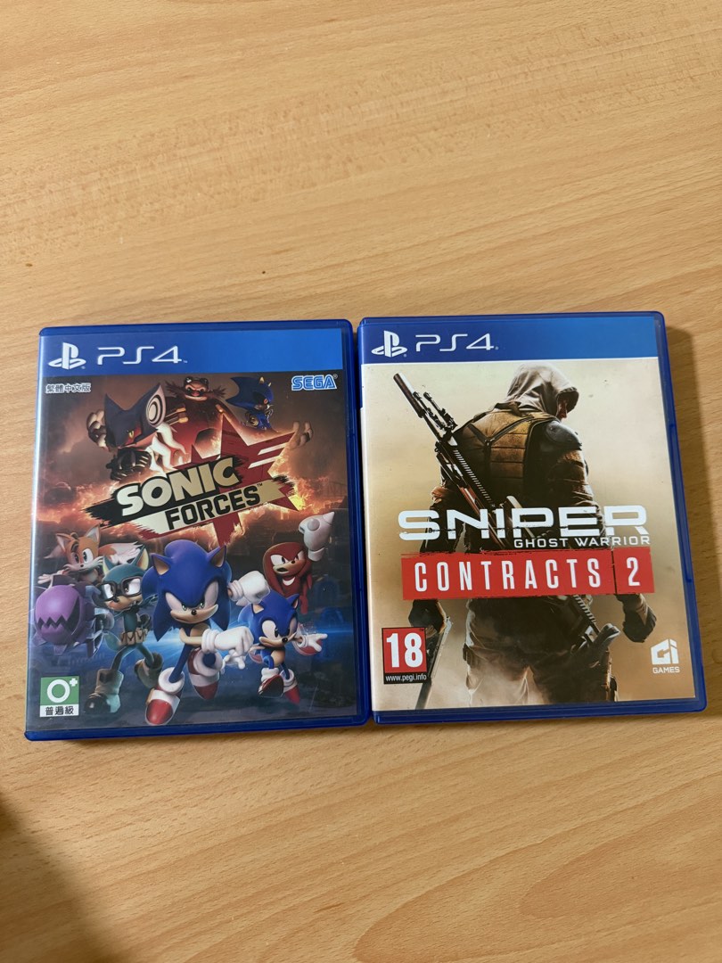 PS4 Sonic Forces & Sniper Ghost Warrior Contracts 2 Games, Video Gaming ...