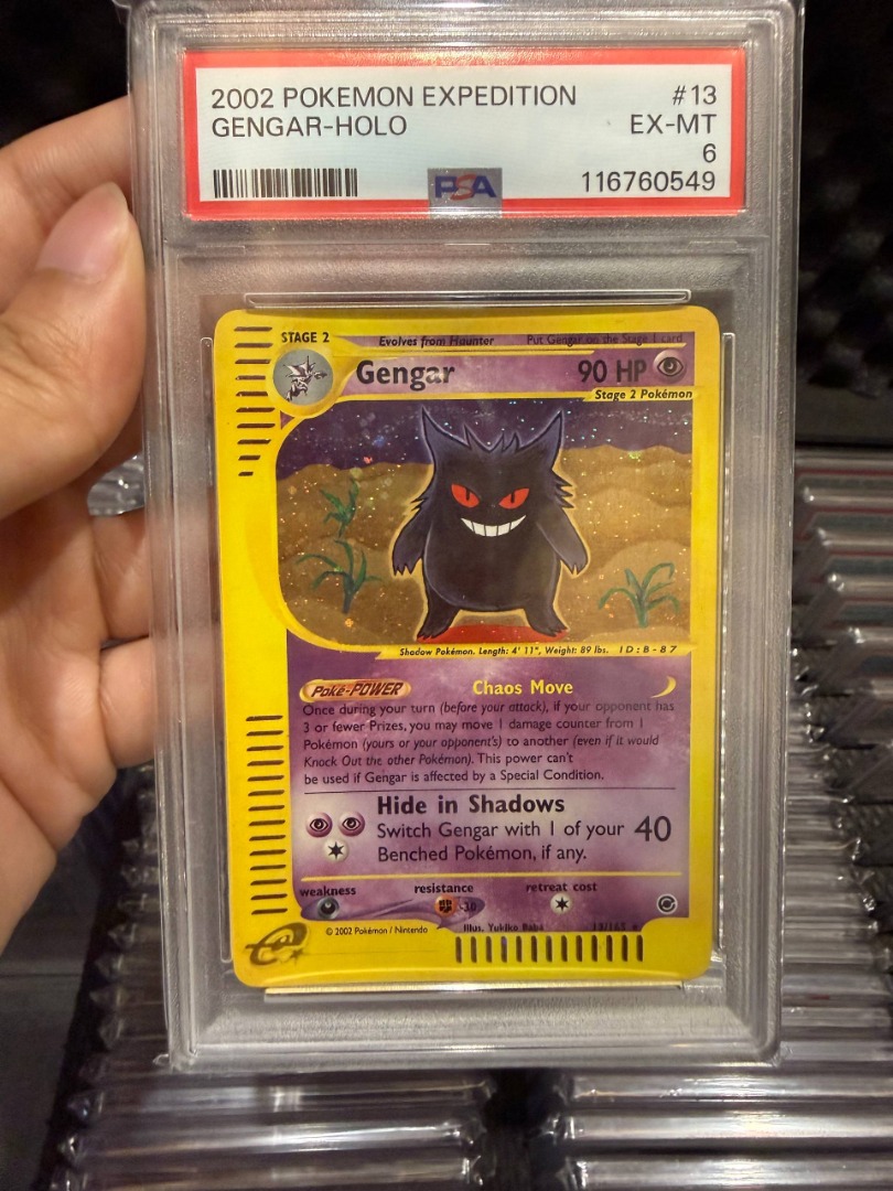 PSA 6 Gengar Holo #13 English Pokemon Expedition, Hobbies & Toys, Toys ...