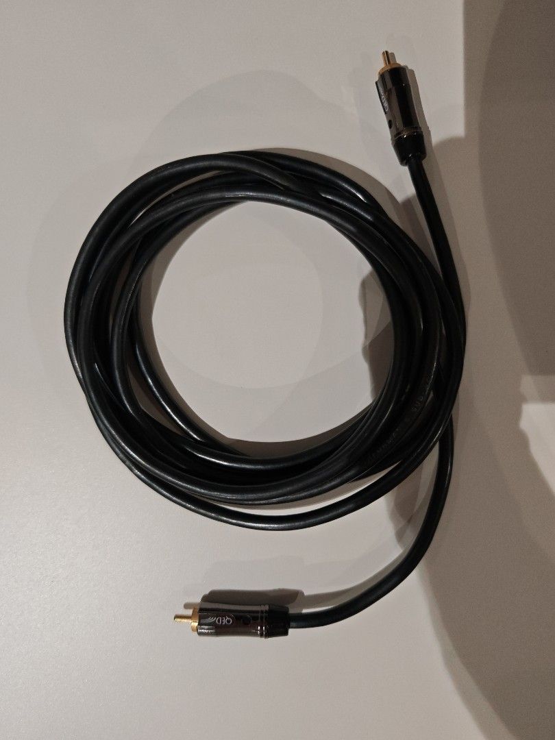 QED Performance Subwoofer Cable 3.0m, Audio, Soundbars, Speakers ...