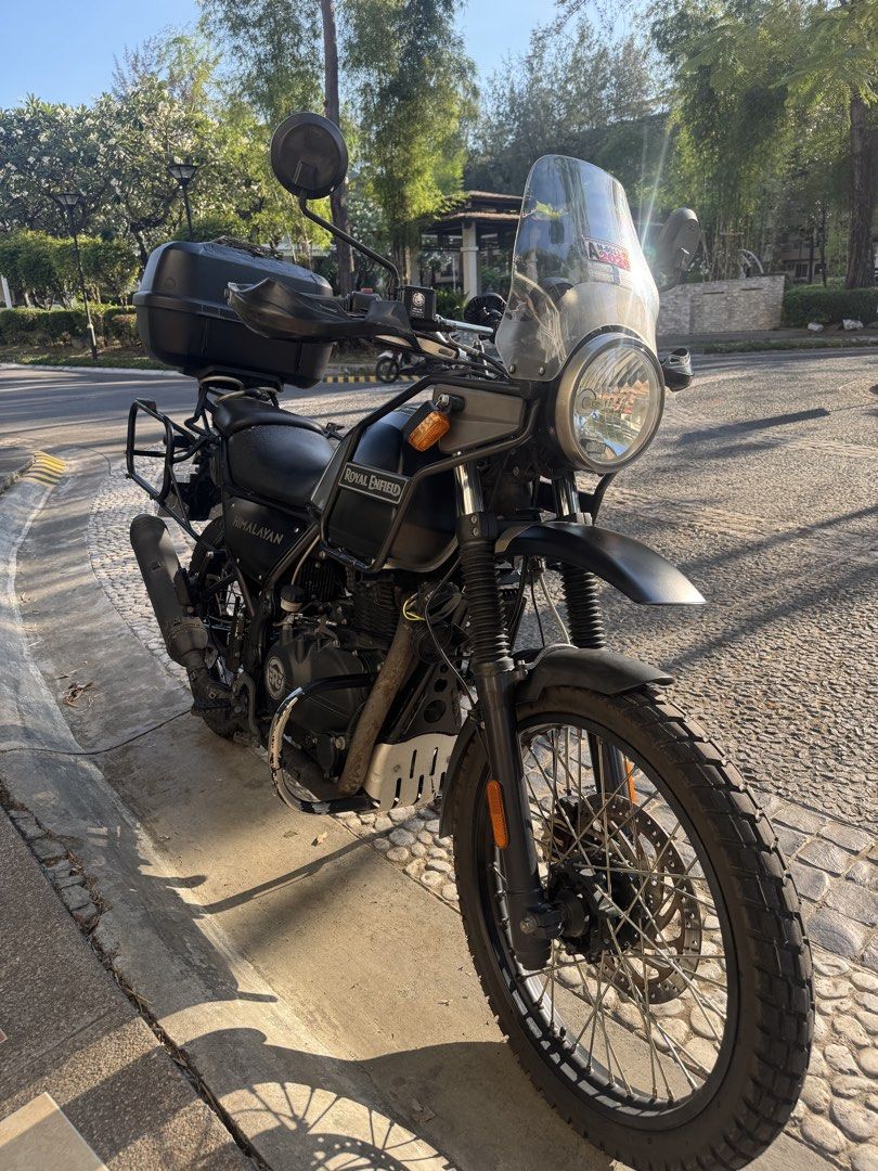 Royal Enfield Himalayan Motorcycle with Top Box and Luggage Racks ...