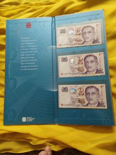 3 x Singapore Commemorative $2 Two Dollar Banknotes, Hobbies & Toys ...