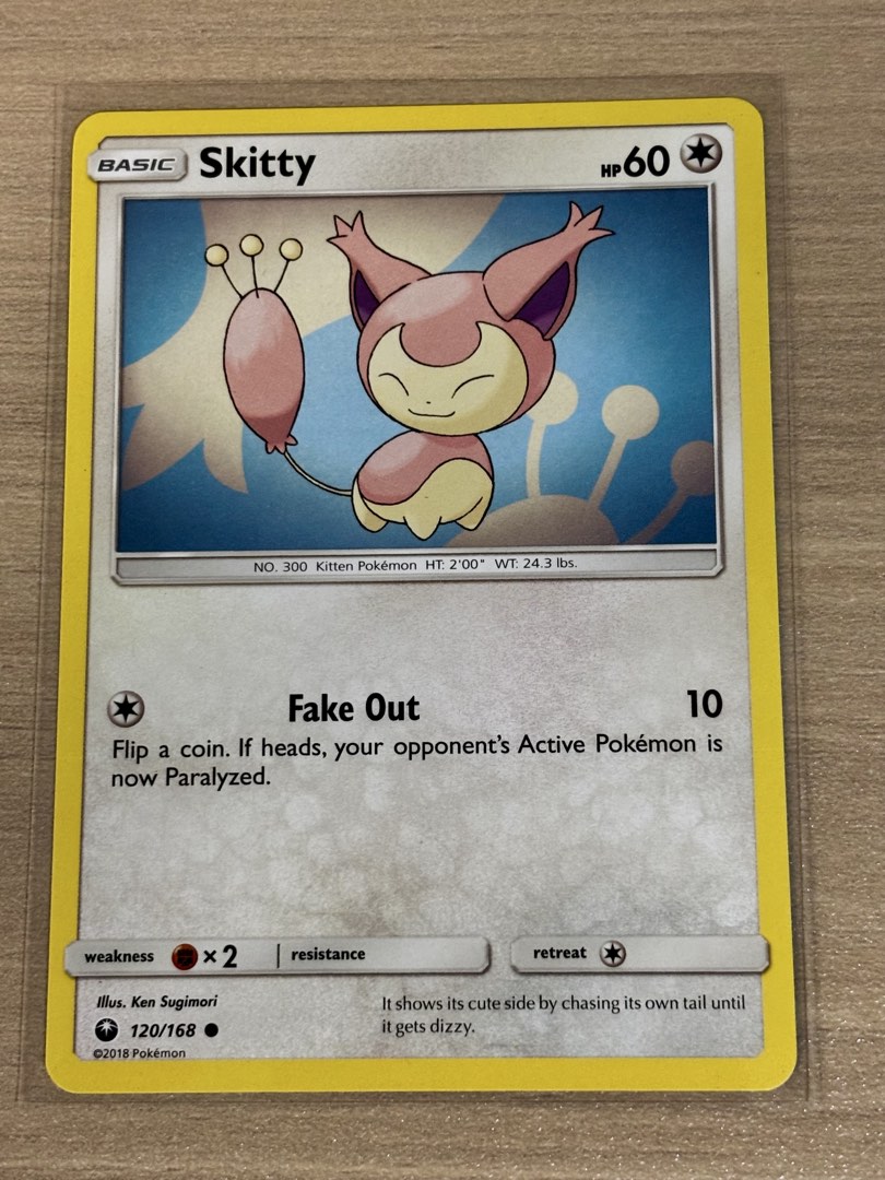 Skitty Cute Vintage Celestial Storm English Pokemon Card - 120/168 ...