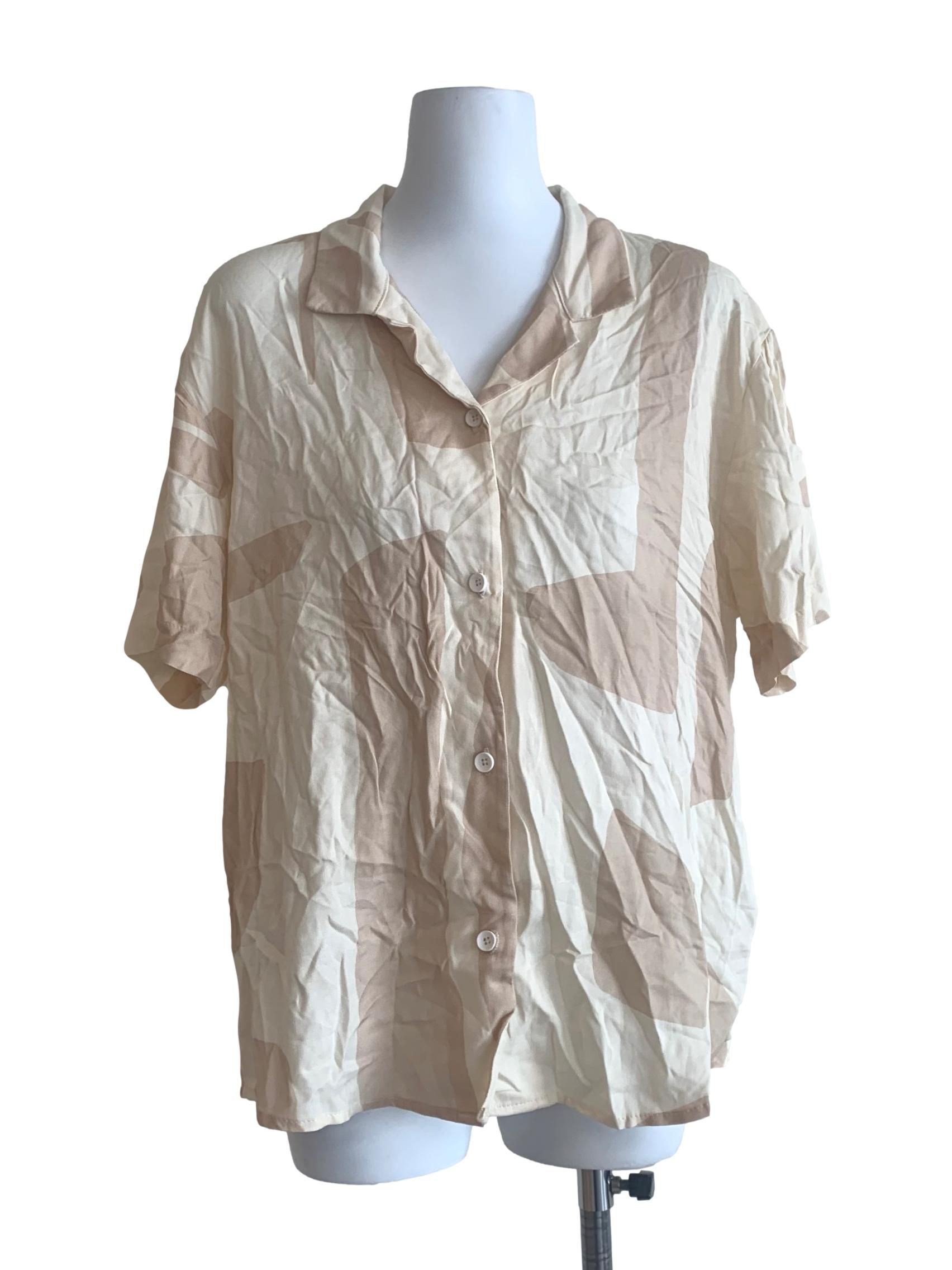 The Paper Bunny Latte Beige Pattern Collared Top #crssale, Women's ...