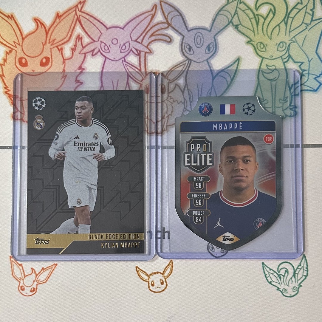 Topps Match Attax Die Cut Shield Pro Elite, Black Edge Edition Kylian ...