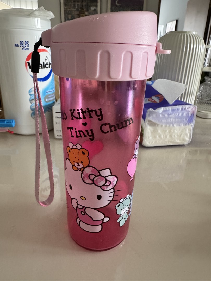 Tupperware Hello Kitty Tiny Chum Water Bottle, Furniture & Home Living ...