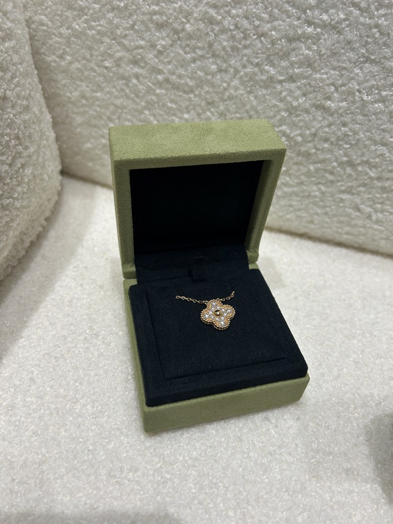 Van Cleef & Arpels Vintage Alhambra 18K Yellow Gold Necklace, Luxury ...