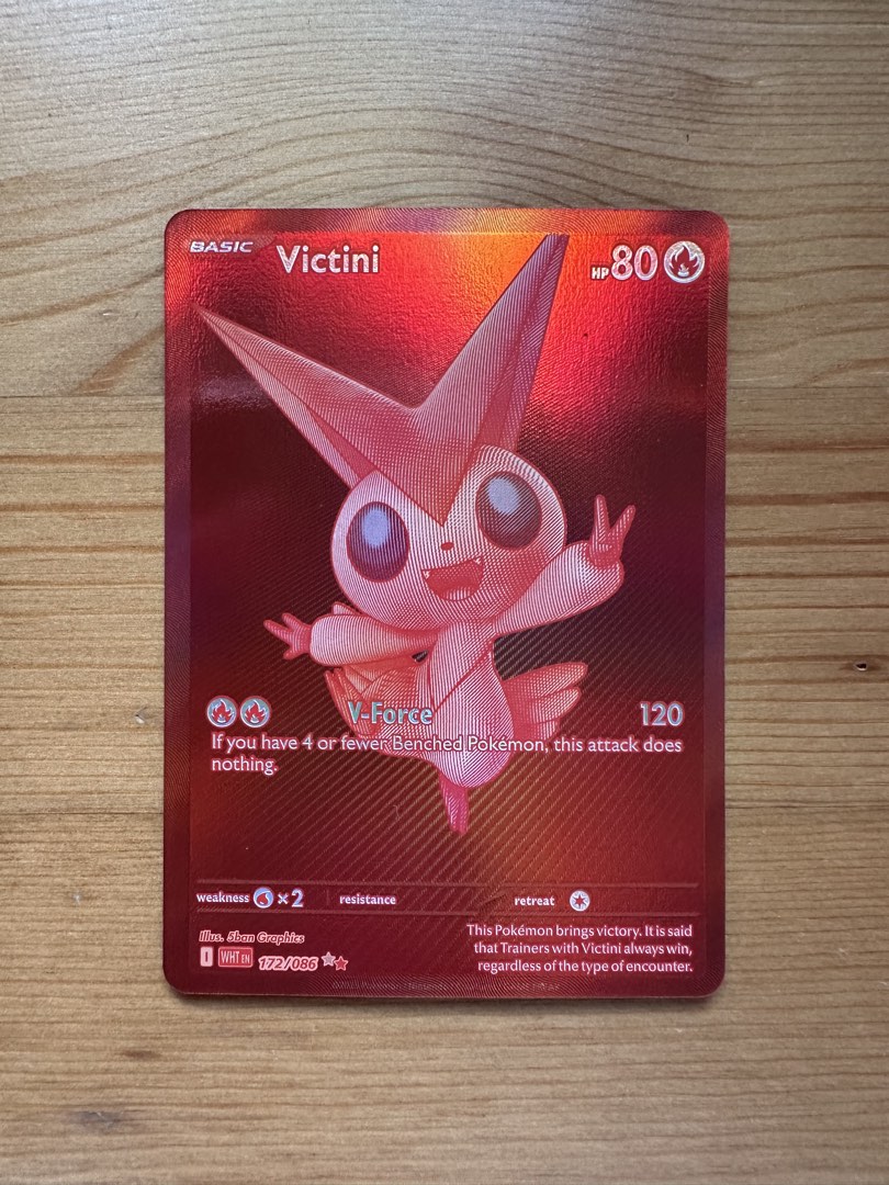 Victini Basic Pokemon Card - 172/086, Hobbies & Toys, Toys & Games on ...