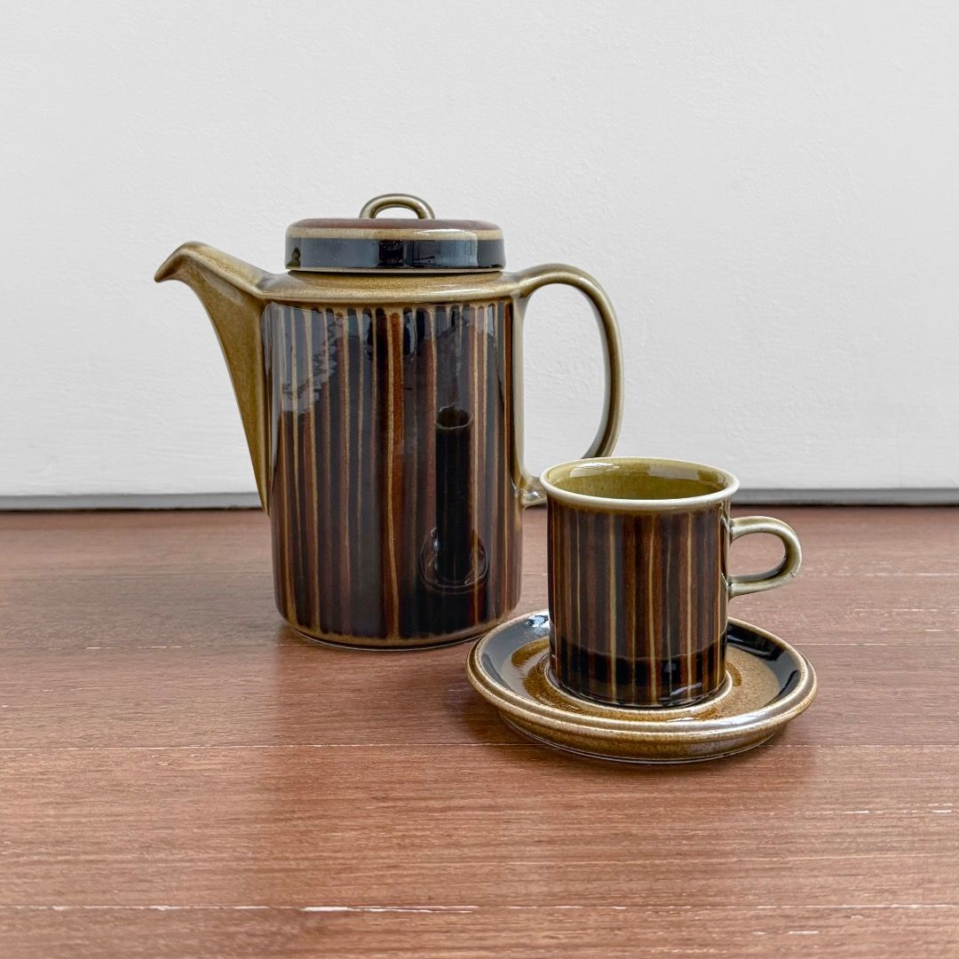 Vintage Arabia Finland Kosmos Coffee Set, Furniture & Home Living ...