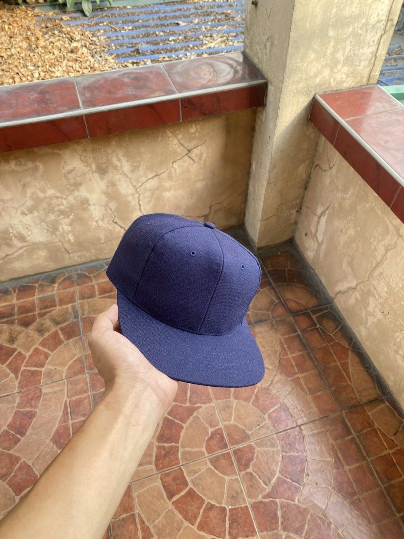 Vintage Cap Plain Navy Blue, Men's Fashion, Watches & Accessories, Caps ...