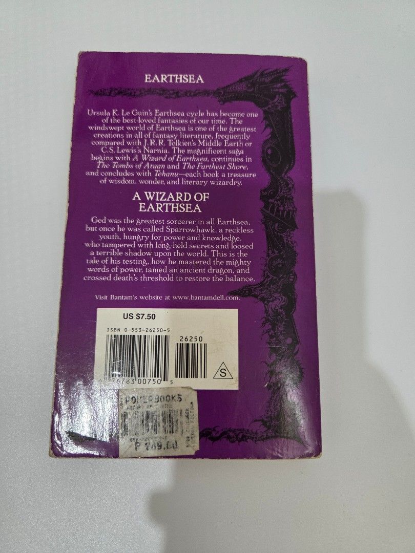 [VINTAGE] Ursula K. Le Guin Earthsea Cycle Book Set, Hobbies & Toys ...